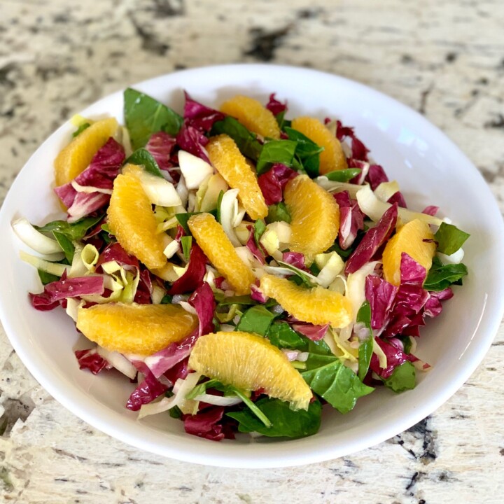 Tricolore Salad with Oranges - The Art of Food and Wine