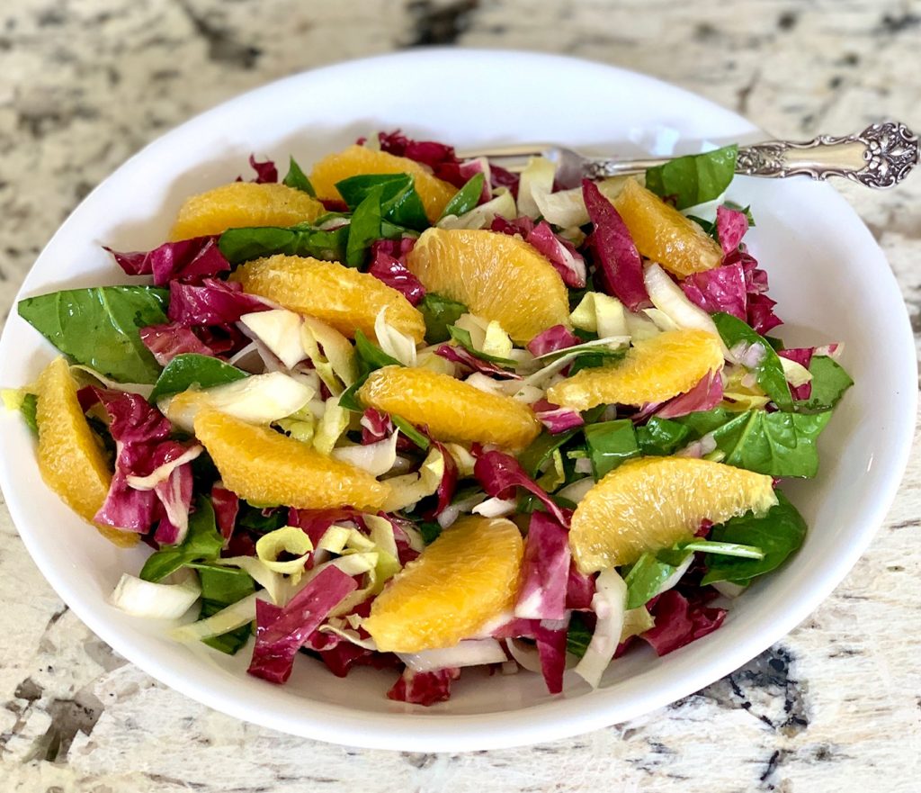 Tricolore Salad with Oranges - The Art of Food and Wine