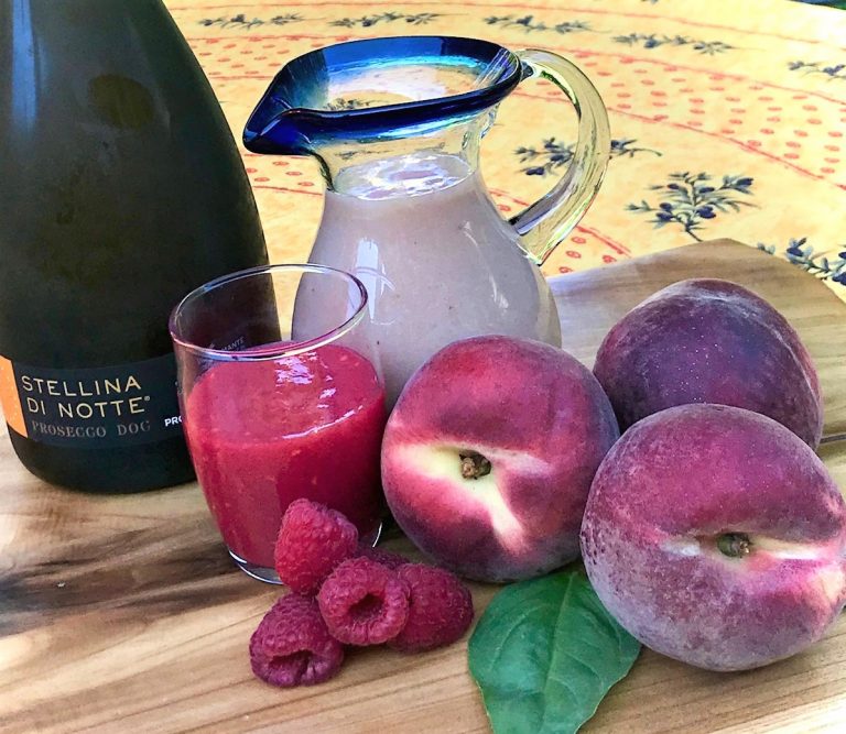 Peach Bellini with Fresh Peach Puree - The Art of Food and Wine