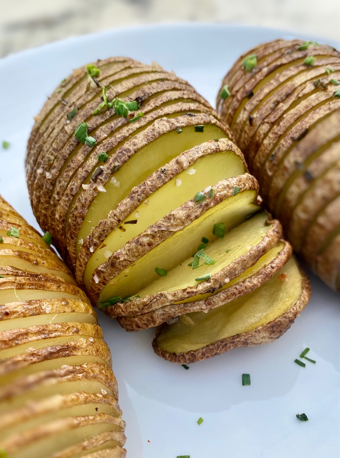 Easy Hasselback Potatoes with Herbs - The Art of Food and Wine