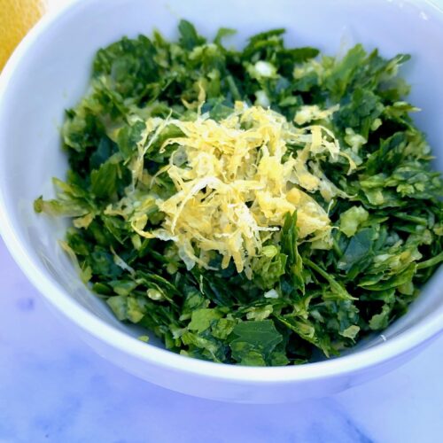 Gremolata (Classic Italian Parsley condiment) - The Art of Food and Wine